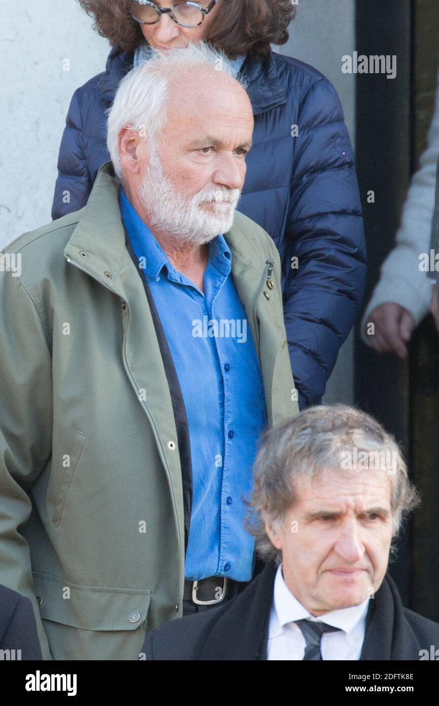 Jerome Bonaldi attending the funeral of French Journalist Philippe ...