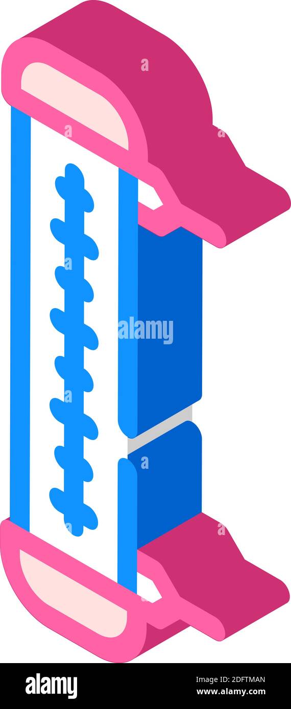 window thermometer isometric icon vector illustration color Stock ...