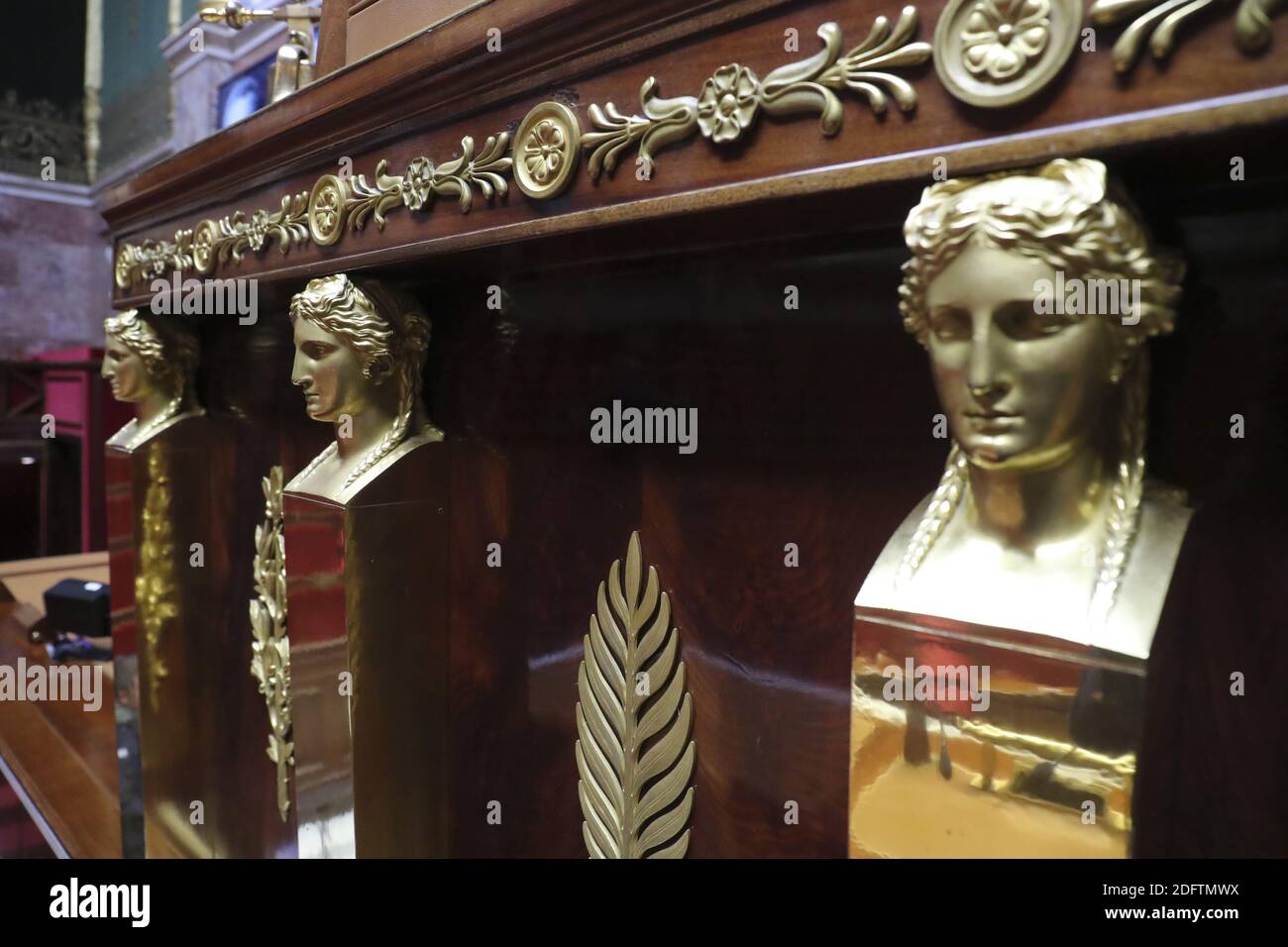 National Assembly President Richard Ferrand installing commemorative ...