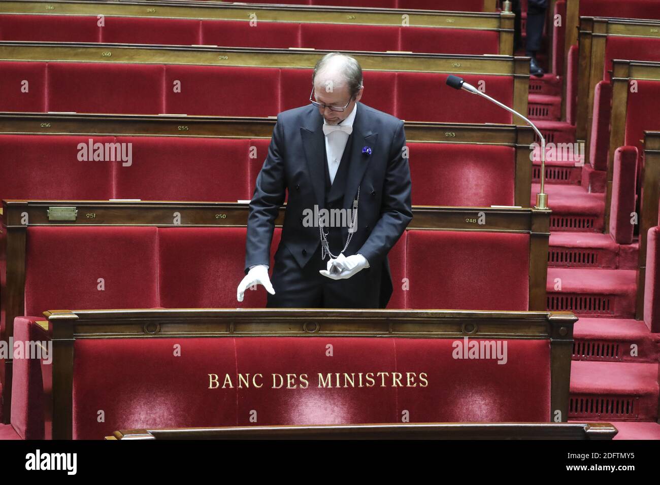 National Assembly President Richard Ferrand installing commemorative ...