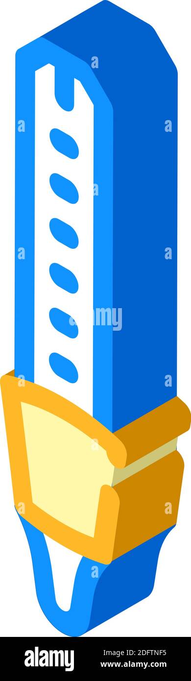 laboratory thermometer isometric icon vector illustration color Stock ...