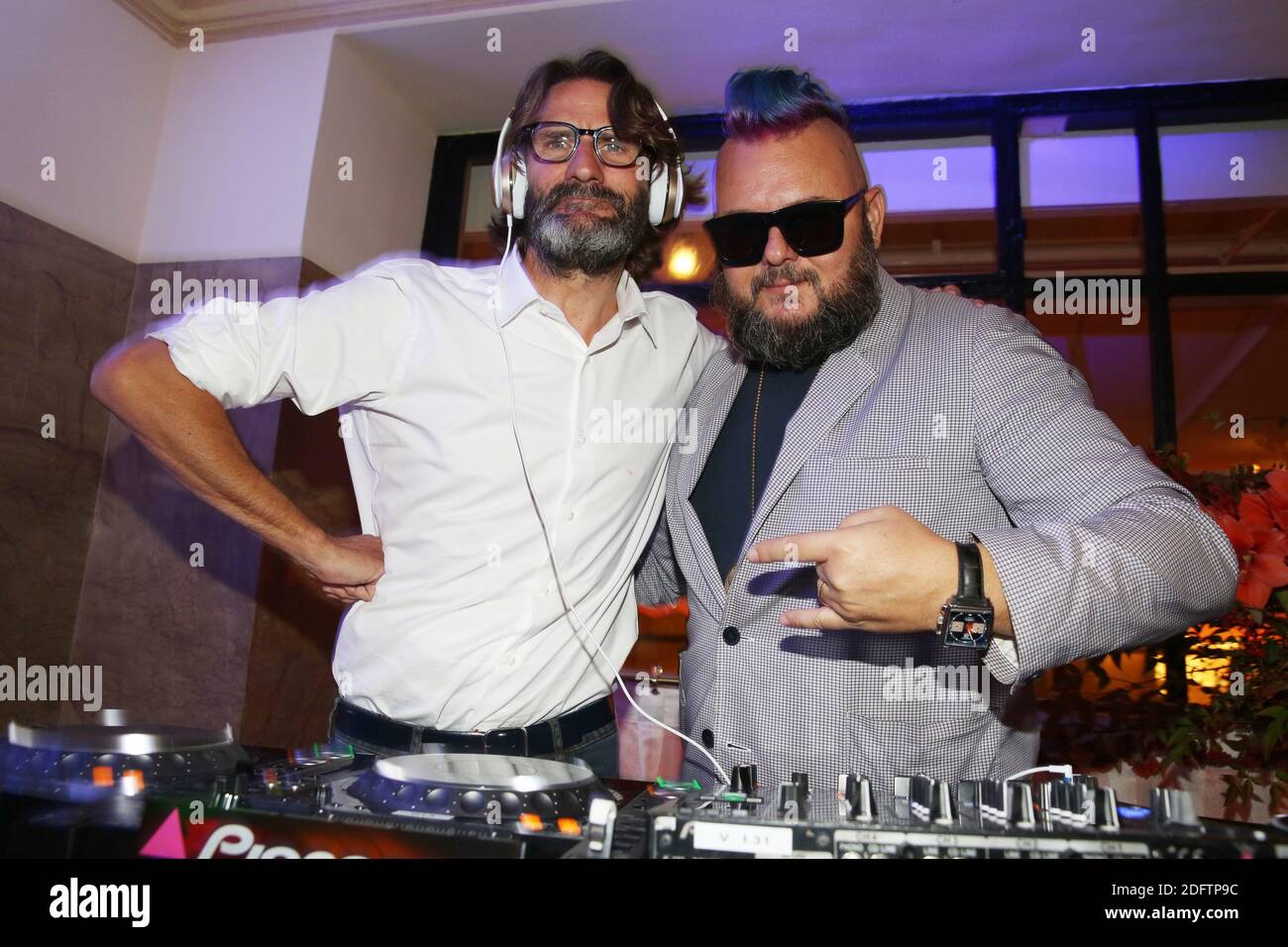 Frederic Beigbeder and Greg Boust attending the Prix De Flore 2018 at ...