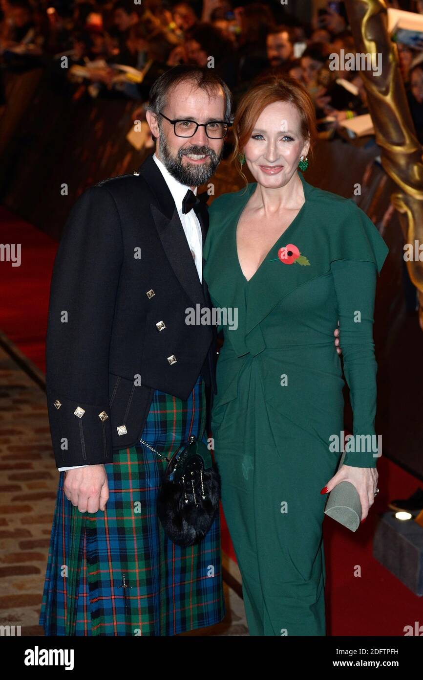 J.K Rowling and Neil Michael Murray attending the Fantastic Beasts: The Crimes Of Grindelwald ...