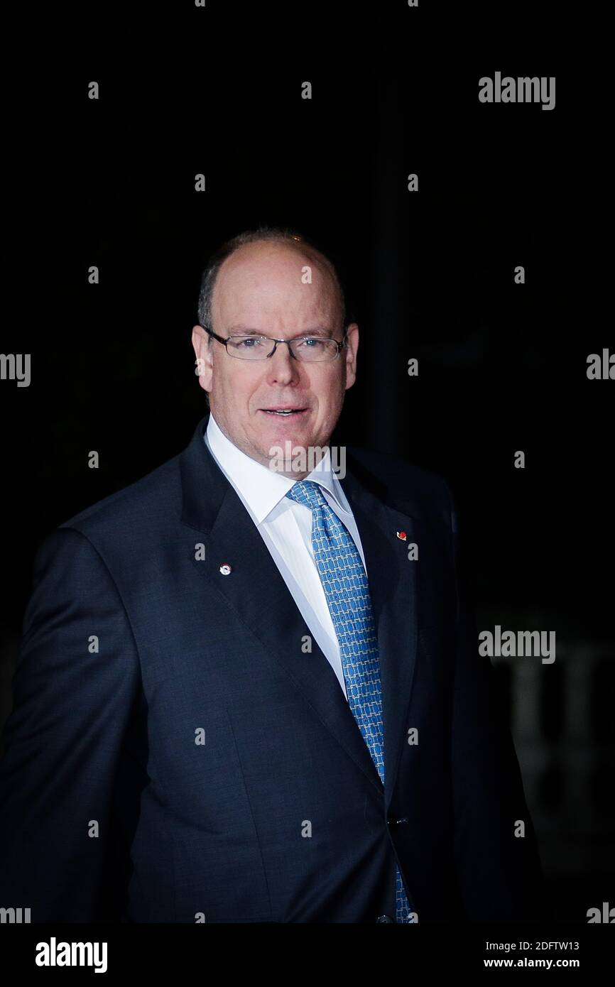 The Prince of Monaco, Albert II arrives at the Museum Orsay for the ...