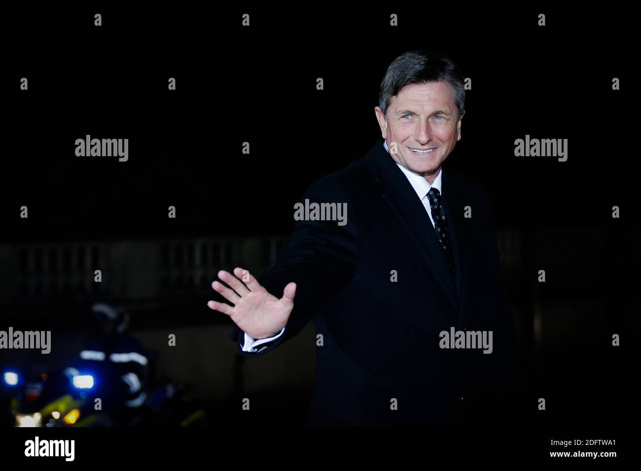 Slovenian President Borut Pahor arrives at the Museum Orsay for the ...