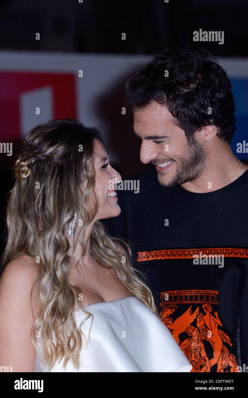 Lital Aharonovitch Haddad and Amir attending the 20th NRJ Music Awards ...