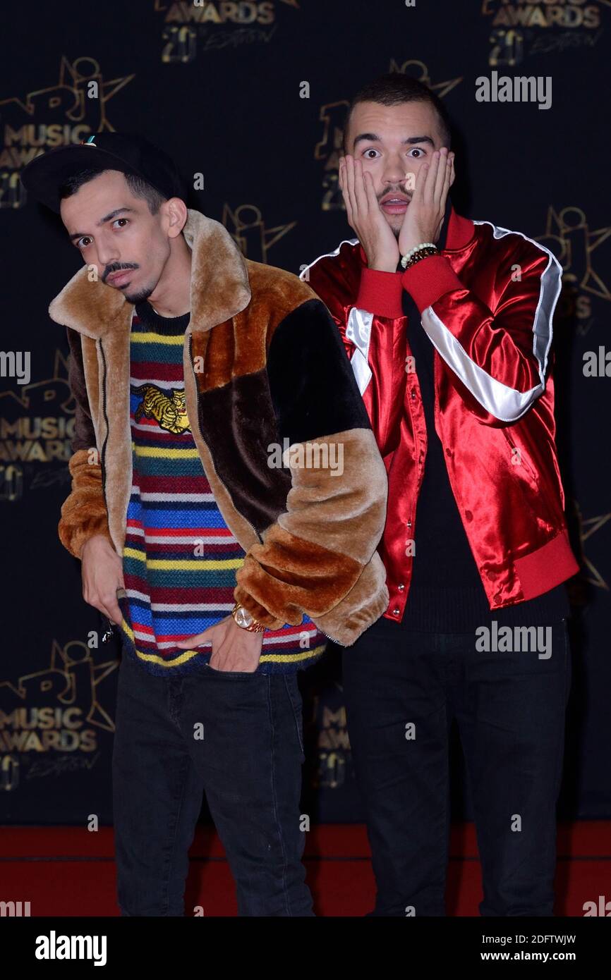 Bigflo and Oli attending the 20th NRJ Music Awards at the Palais des ...