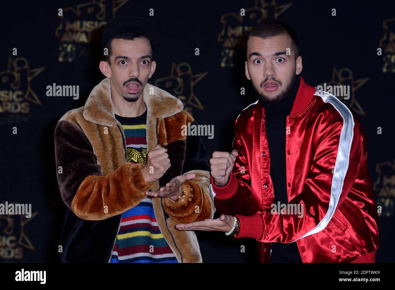 Bigflo and Oli attending the 20th NRJ Music Awards at the Palais des ...