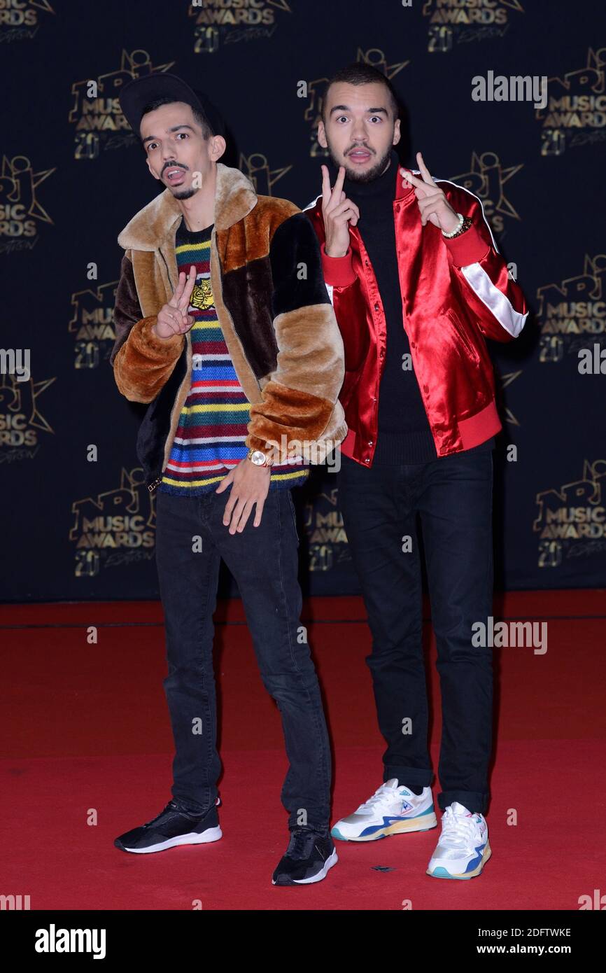 Bigflo and Oli attending the 20th NRJ Music Awards at the Palais des ...