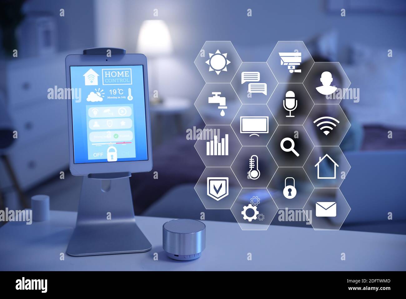 Tablet computer with application of smart home automation and assistant ...