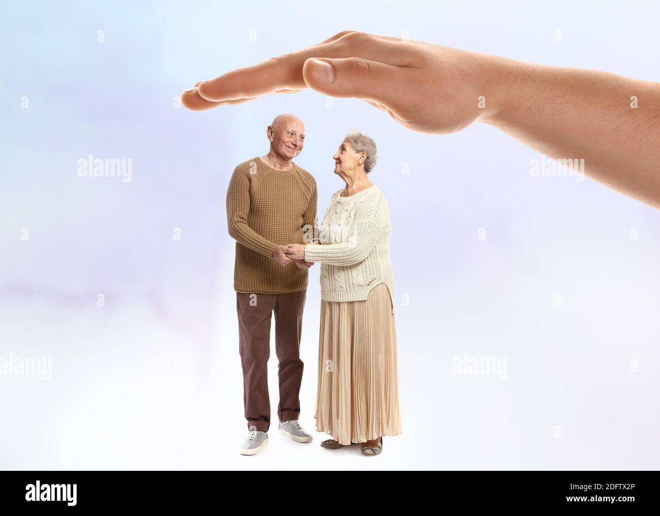 Female covering body hands isolated hi-res stock photography and images ...