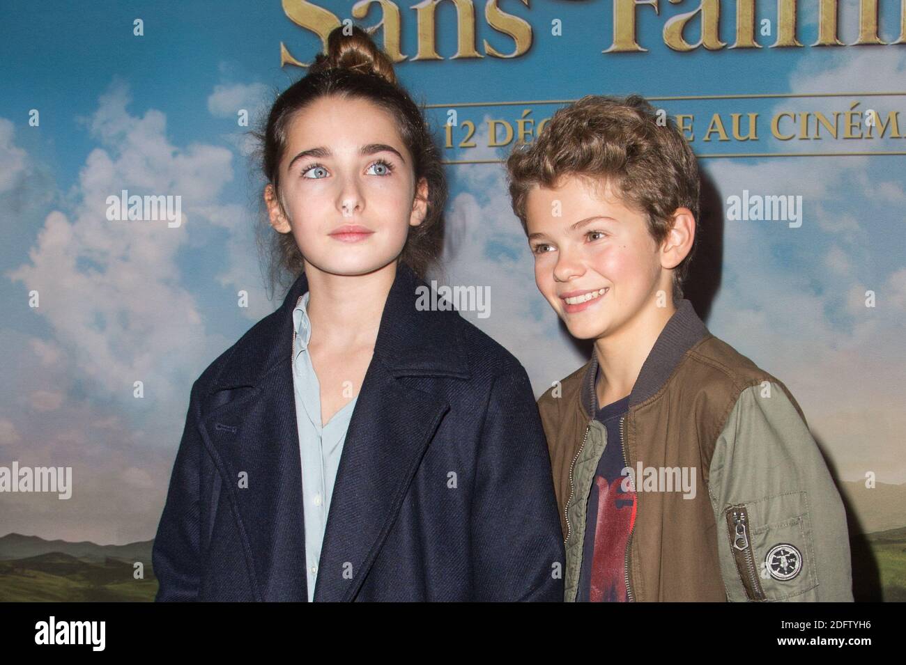 Albane Masson, Maleaume Paquin attend 'Remi Sans Famille' Paris ...