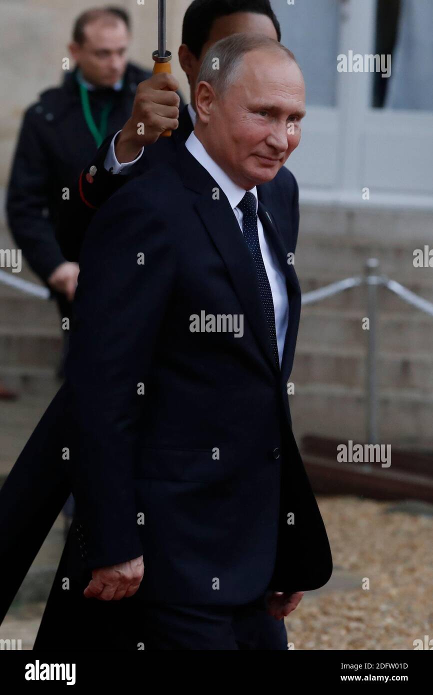 Russia's president Vladimir Poutine leaving after the Centenary of ...
