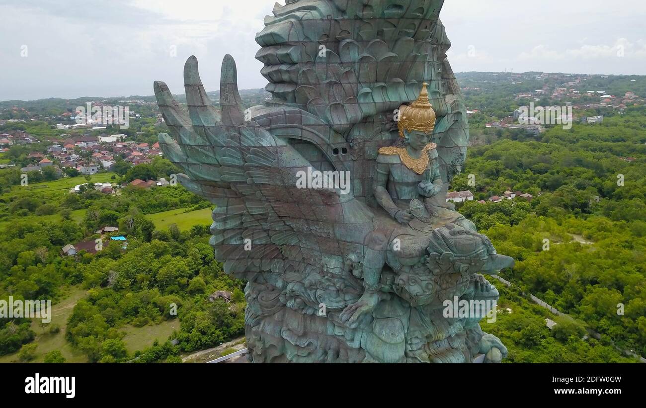 Close up of Wisnu statue in Garuda Wisnu Kencana, GWK cultural park in ...