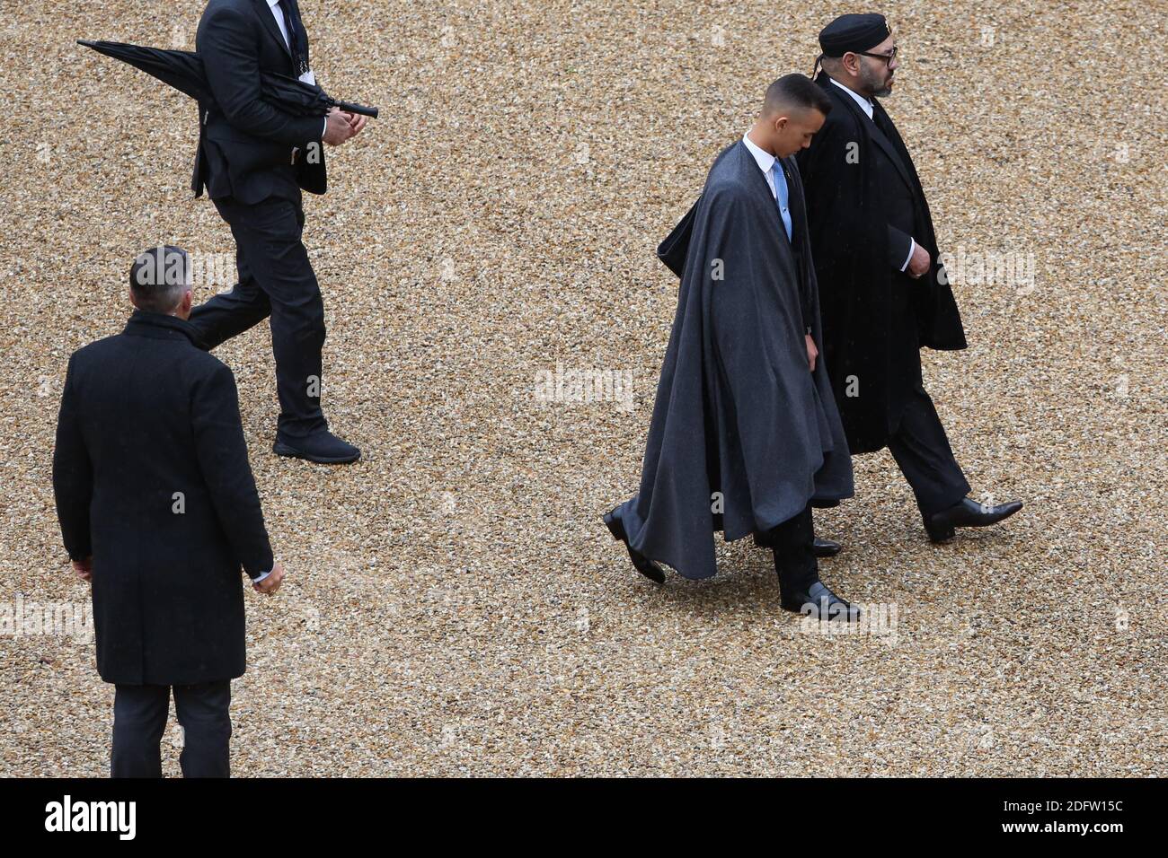 Moroccan king Mohammed VI and his son Prince Moulay El Hassan on the ...