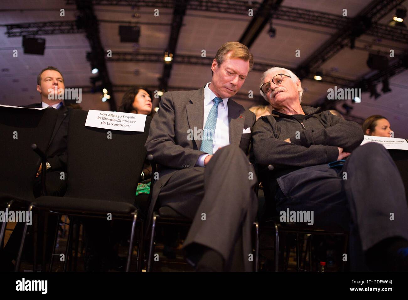 Henri, Grand Duke of Luxembourg and Yann-Arthus Bertrand, Director ...