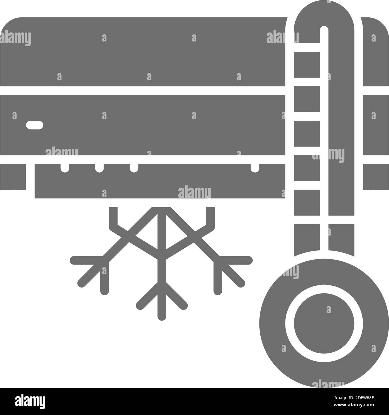 Vector air conditioning with cooling grey icon Stock Vector Image & Art ...