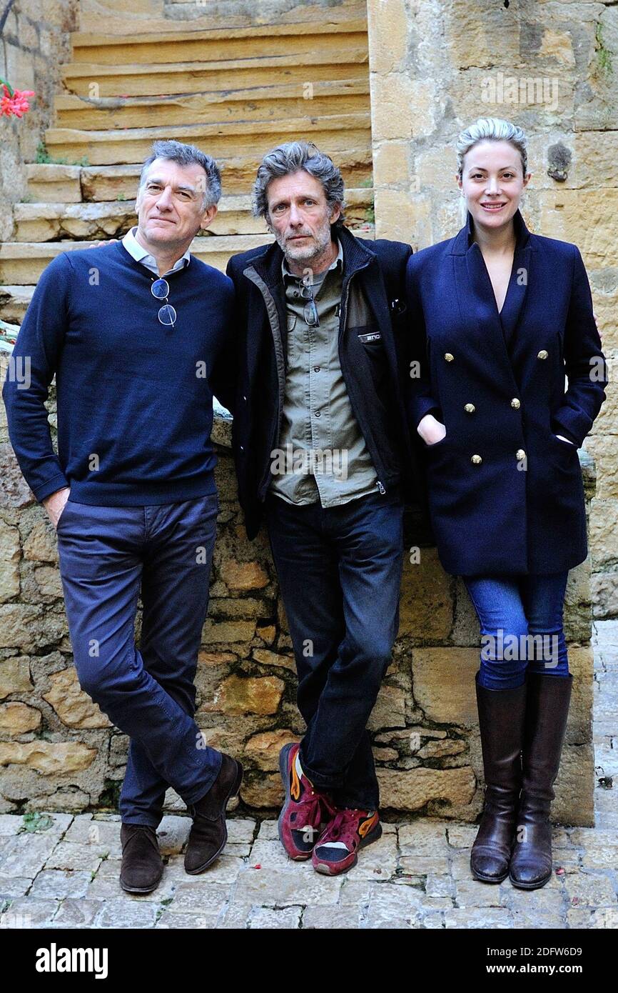 Thierry Desmichelle, Nils Tavernier et Alexandra Fechner assistent a la ...