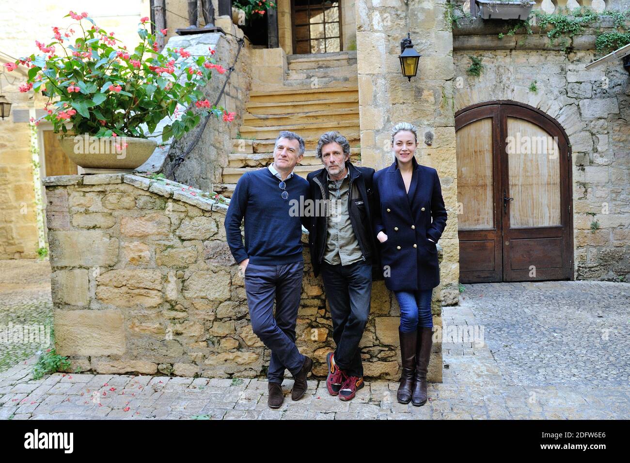 Thierry Desmichelle, Nils Tavernier et Alexandra Fechner assistent a la ...