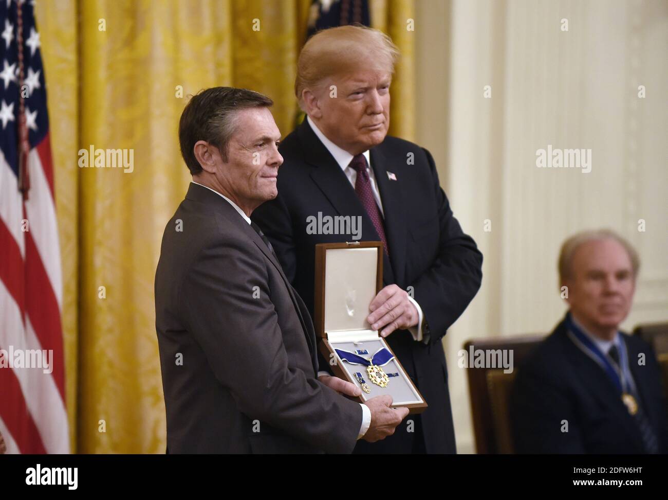 US President Donald Trump awards the Presidential Medal of Freedom to ...