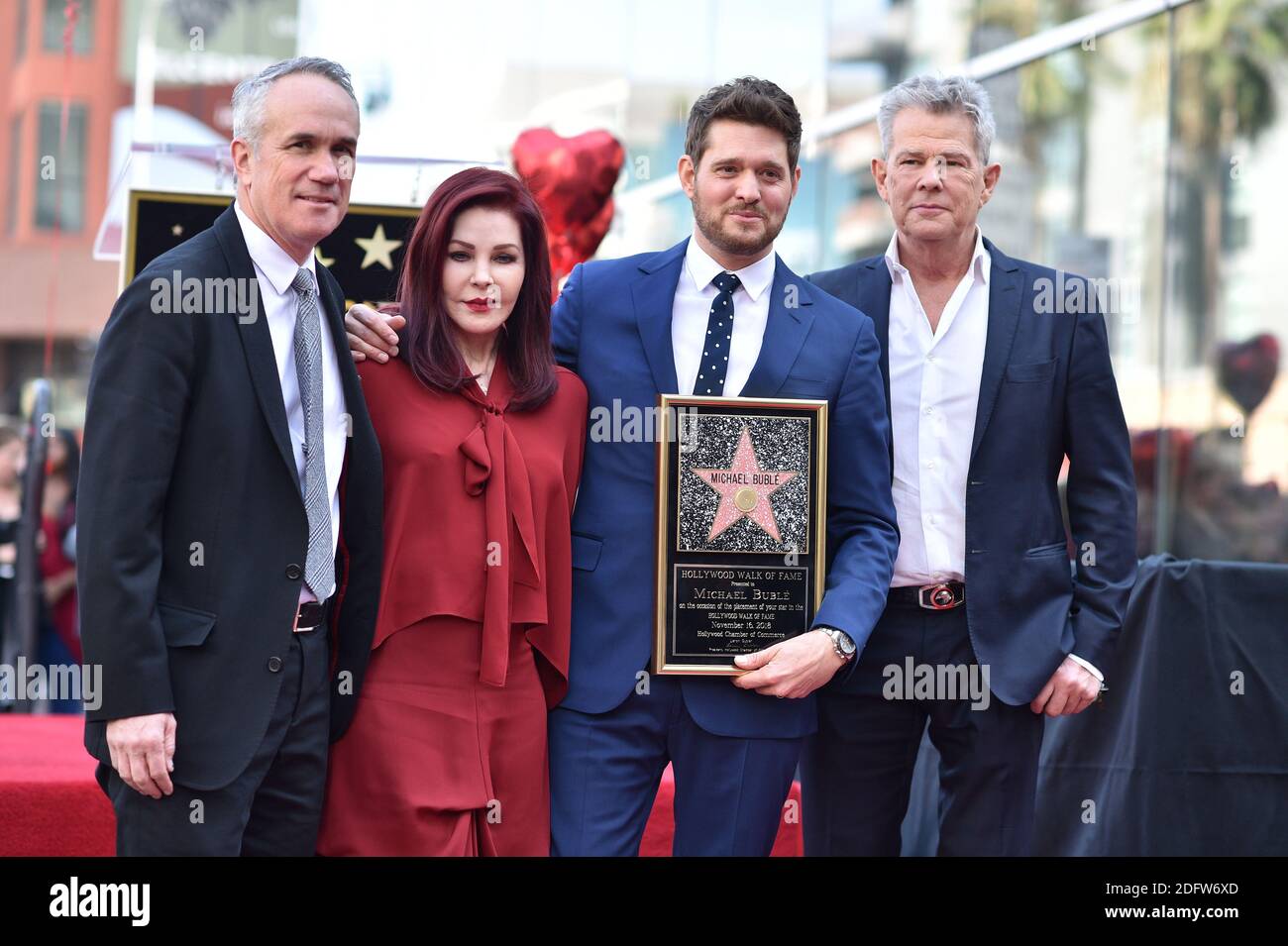 Priscilla Presley, David Foster attend the ceremony honoring Michael ...
