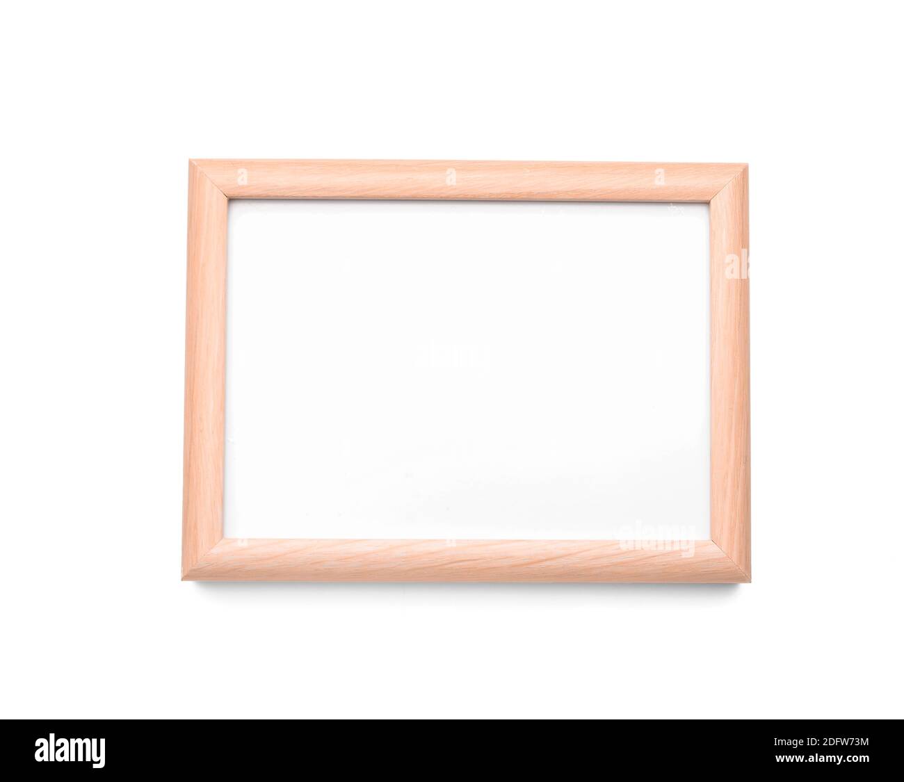 Mockup wooden frame flat Cut Out Stock Images & Pictures - Alamy