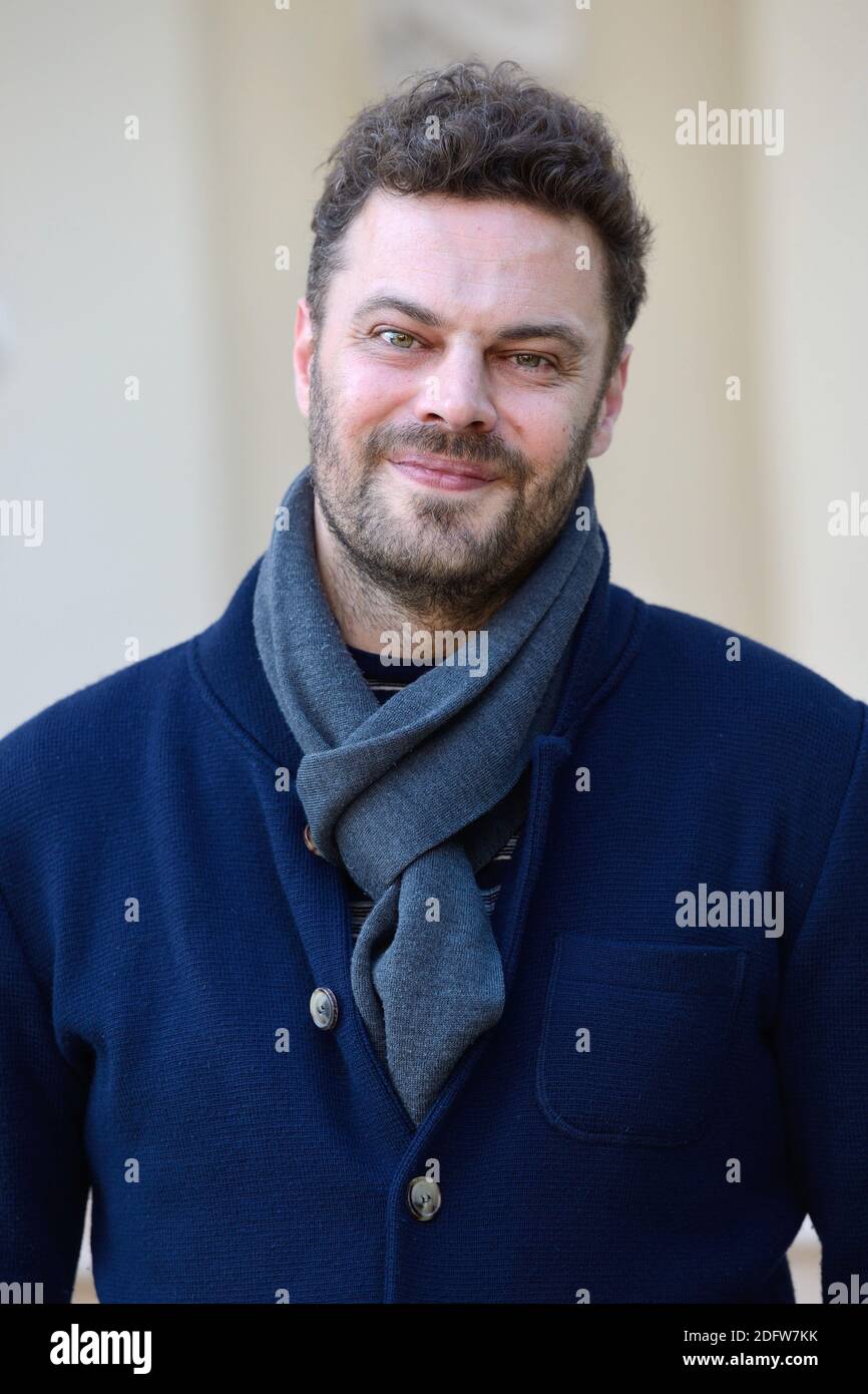 Antoine Blossier assiste a la premiere du film Remi Sans Famille lors ...