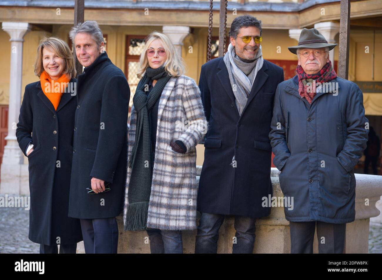 Nathalie Baye, Emmanuelle Beart, Pascal Elbe, Erik Orsenna attending ...