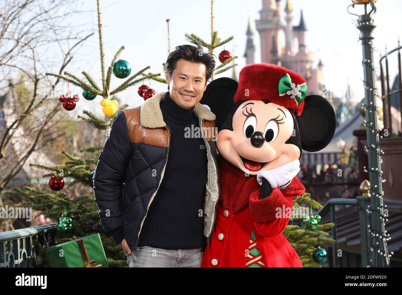 Frederic Chau attending the 'Joyeux Mickey' event at Disneyland Paris ...