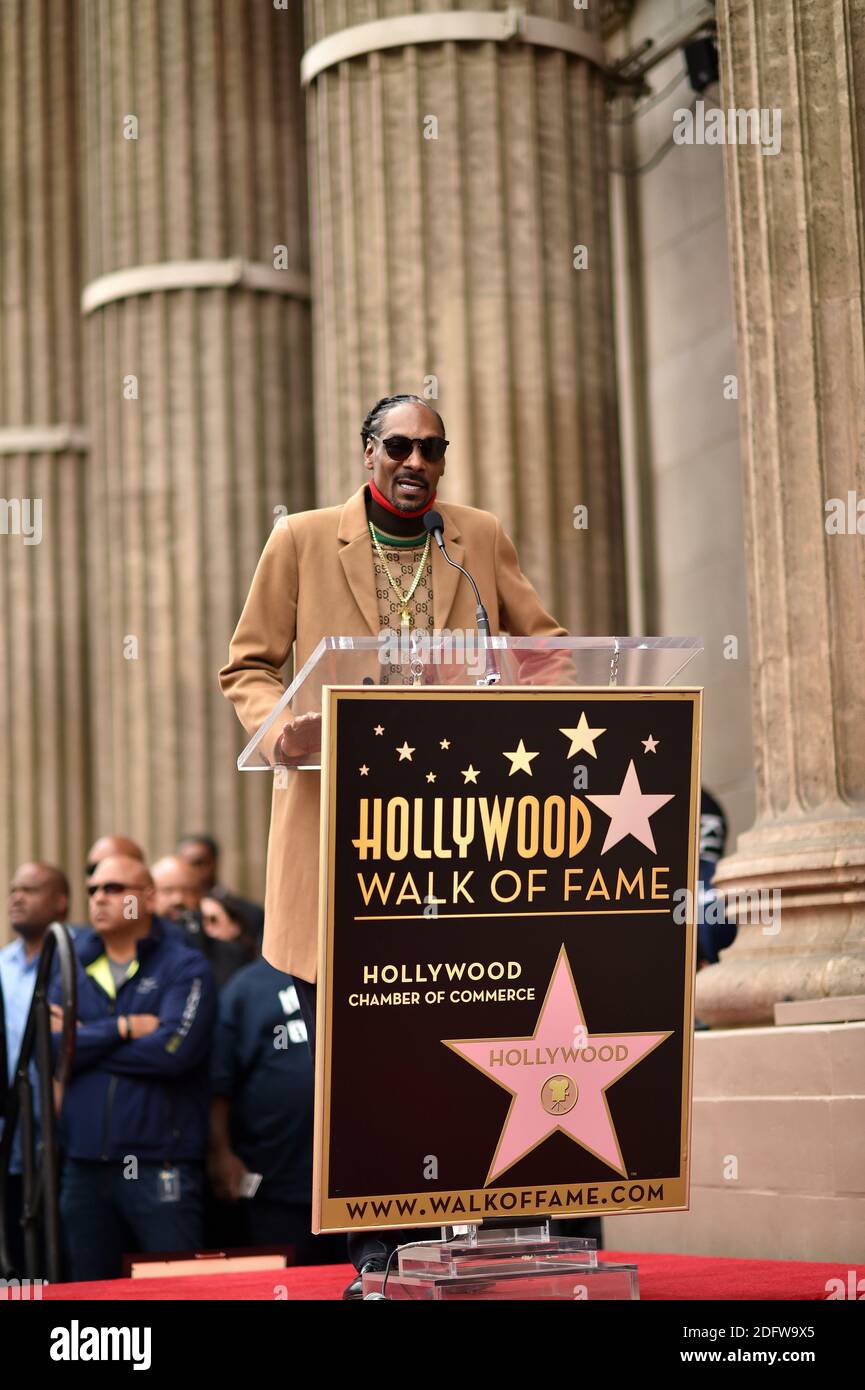 Snoop Dogg honored with a Star on the Hollywood Walk of Fame on ...