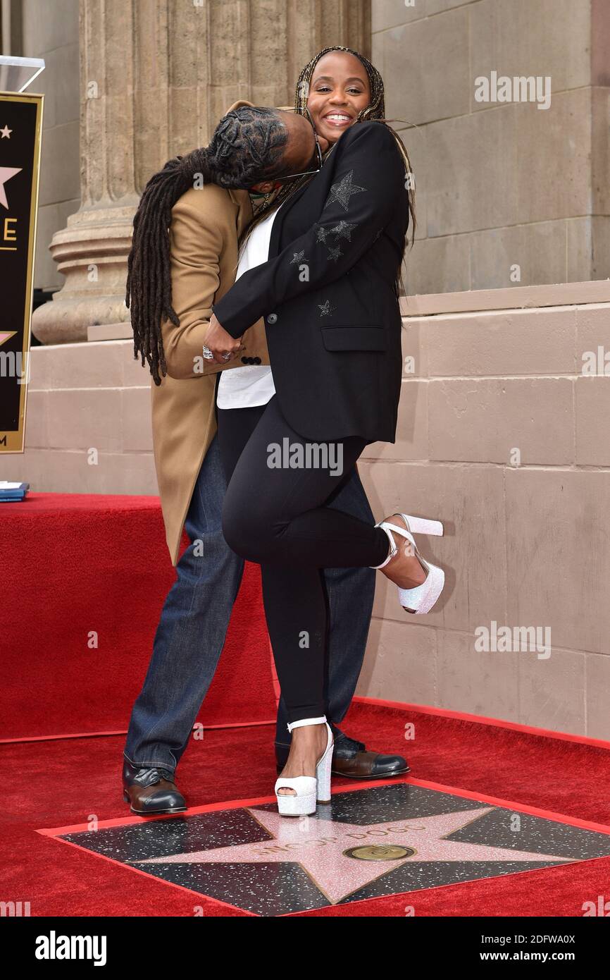 Shante Taylor attends the ceremony honoring Snoop Dogg with a Star on ...