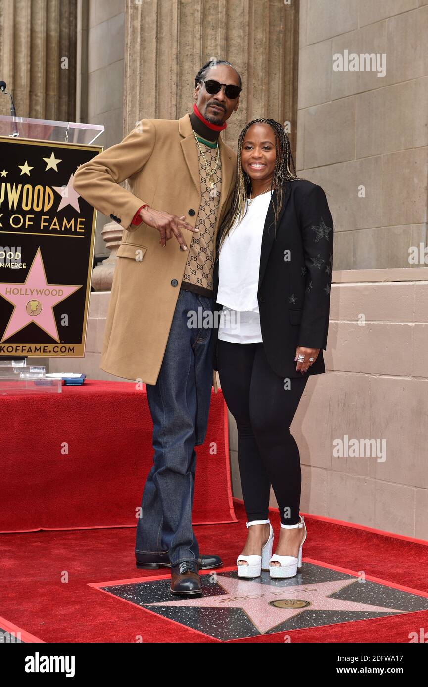 Shante Taylor attends the ceremony honoring Snoop Dogg with a Star on ...