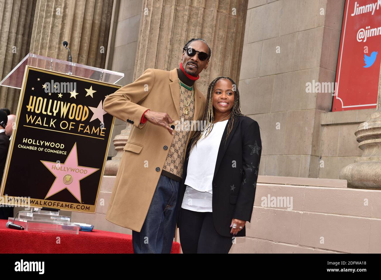 Shante Taylor attends the ceremony honoring Snoop Dogg with a Star on ...