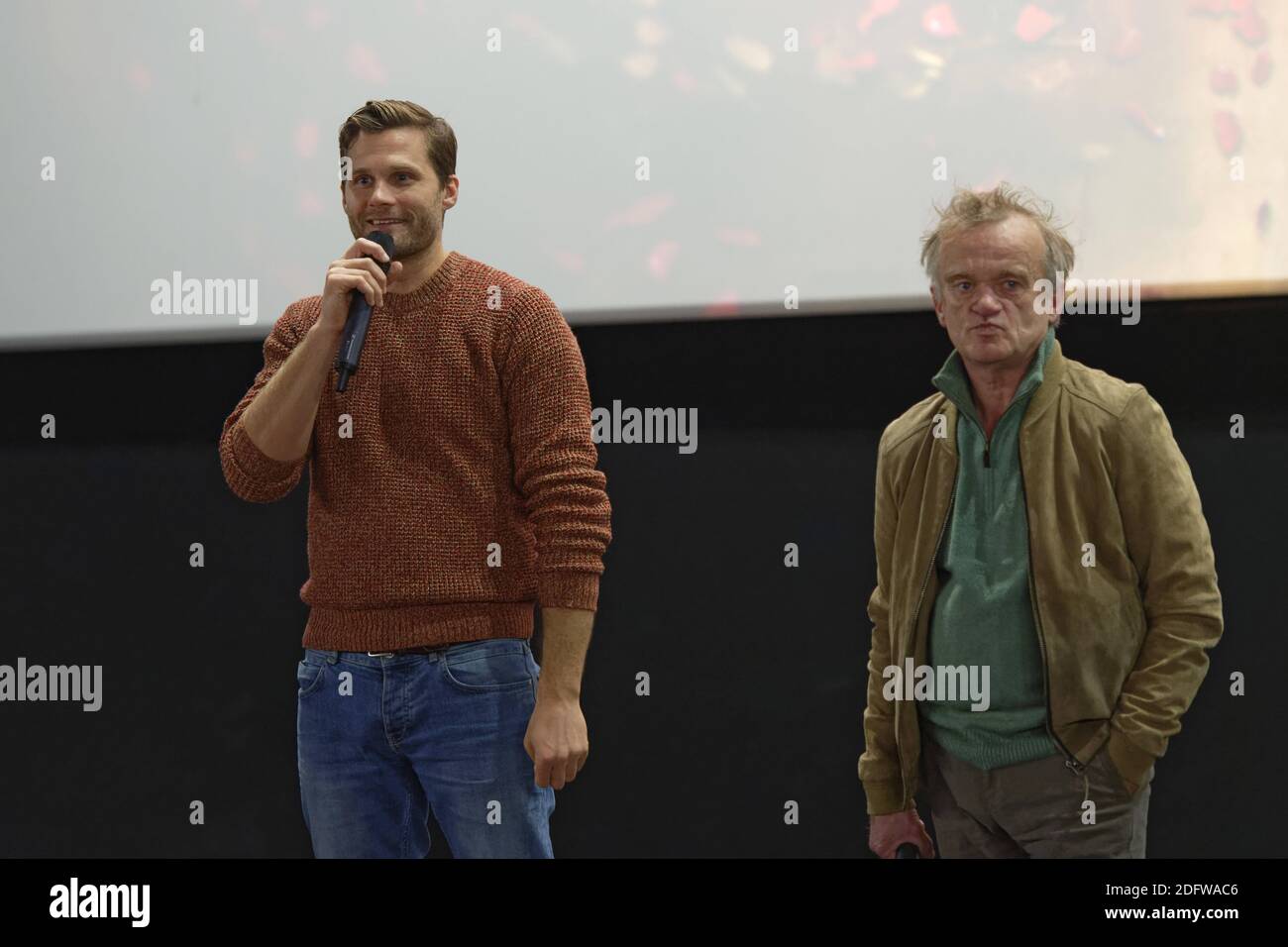 Alexis Michalik (L) and Dominique Pinon. Film director Alexis Michalik ...