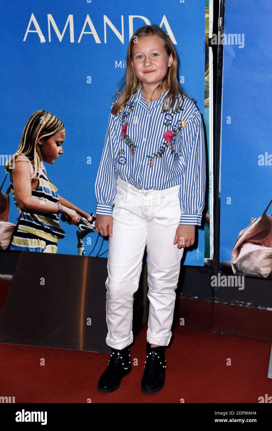Isaure Multrier attending the premiere of the Amanda in Paris, France ...