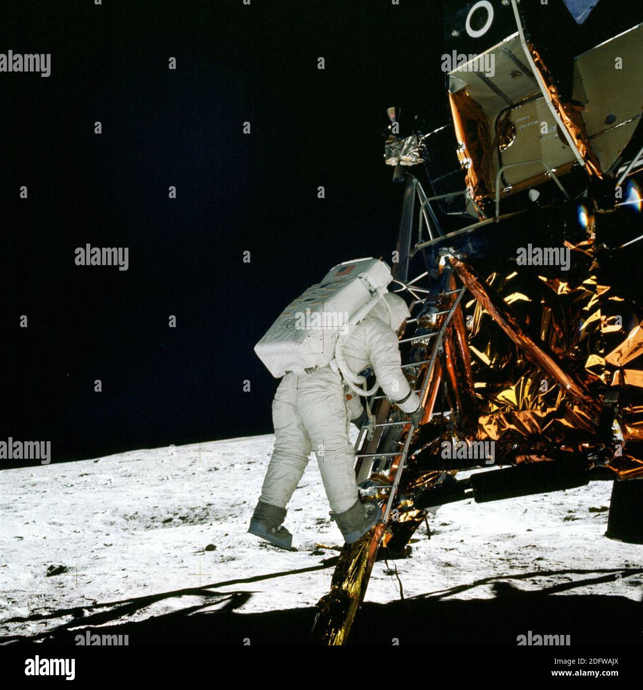 Second person to walk on the moon hi-res stock photography and images ...