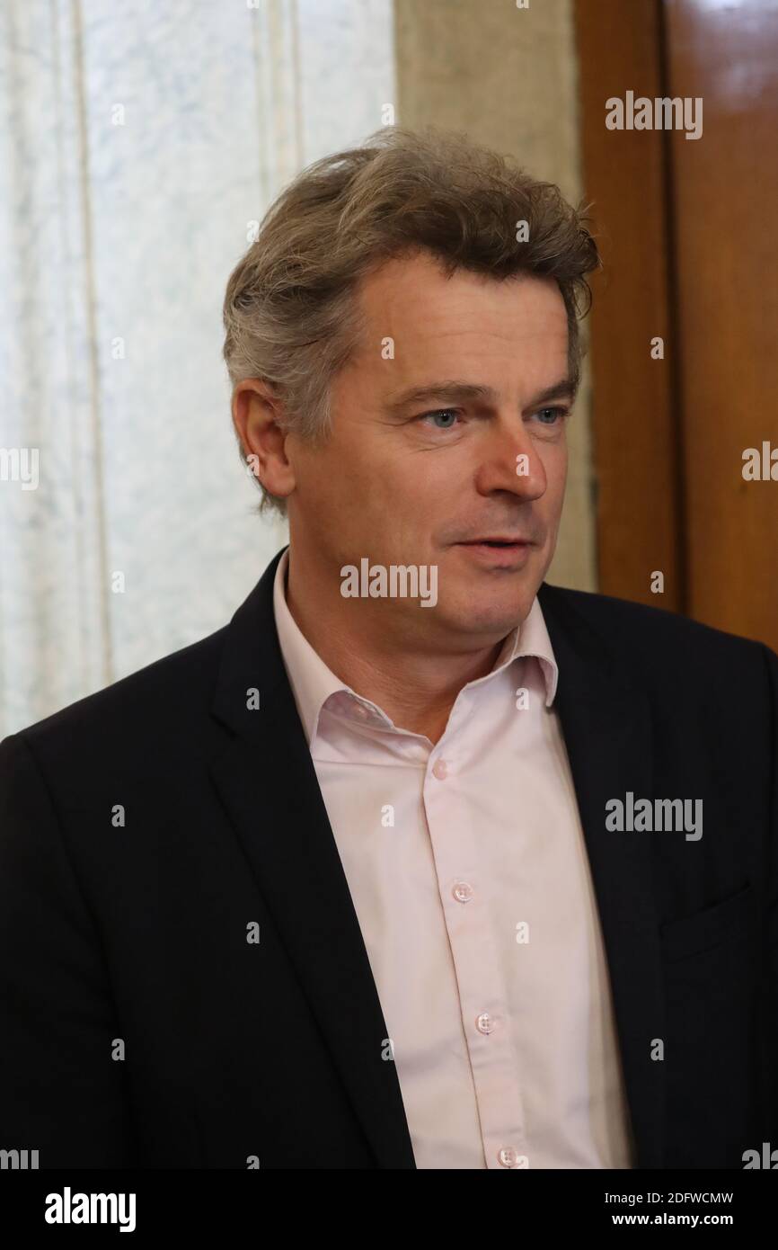 Communist Party new leader Fabien Roussel, member of Parliament seen ...