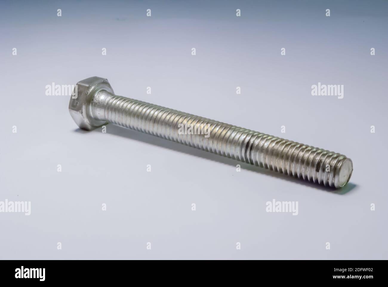 A closeup of a hexagonal metric screw on white Stock Photo - Alamy