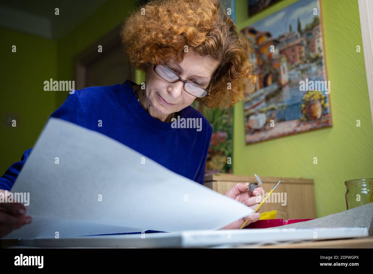 Age, retirement, creativity, imagination and art. Creative work ...