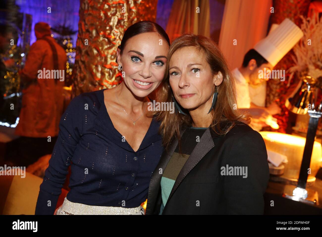 Alexandra Cardinale et Anne Gravoin lors de l’inauguration du Chalet ...