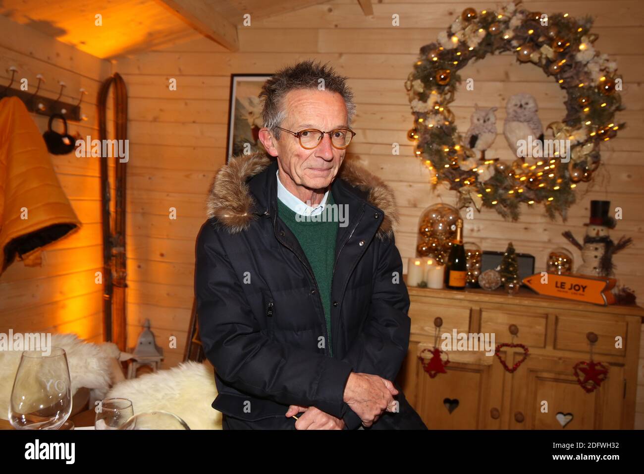 Patrice Leconte lors de l’inauguration du Chalet ephemere ‘Les neiges ...