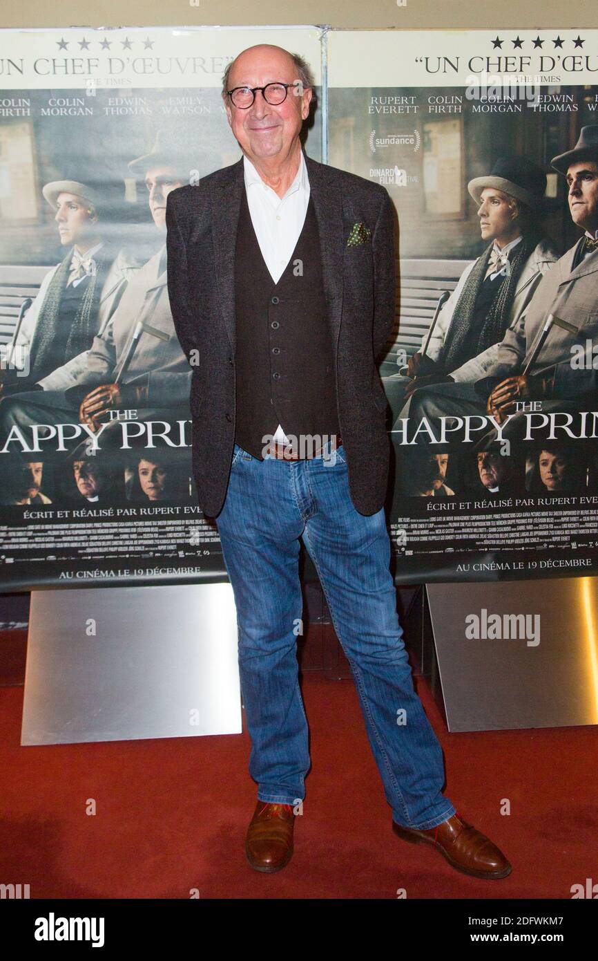 Andre Penvern attend 'The Happy Prince' Paris film premiere At UGC Cine ...