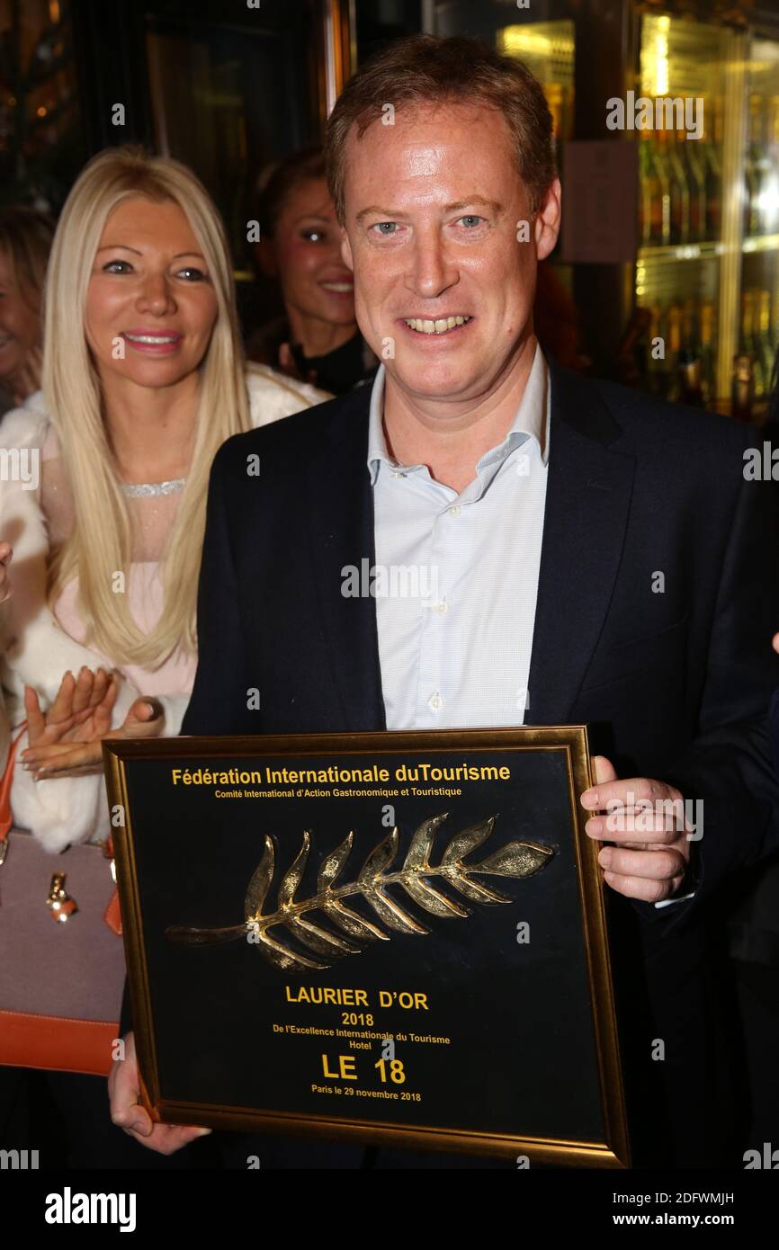 Thomas Chaumette lors de la remise des Lauriers d'Or au 18 Hotel a ...