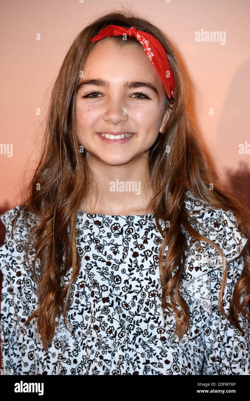 Angelina Nava attending the Mia Et Le Lion Blanc Premiere in Paris ...