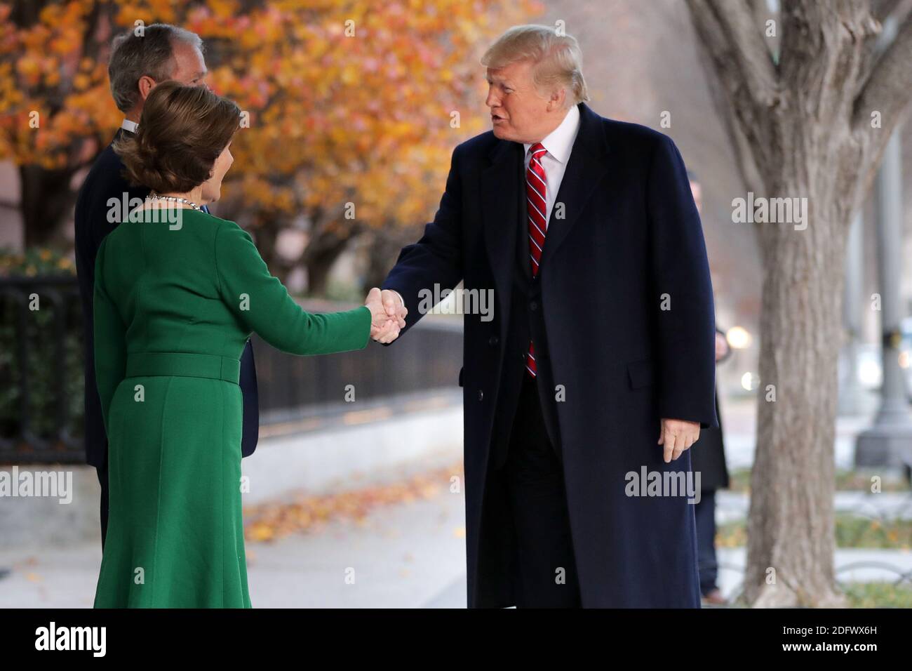 WASHINGTON, DC - DECEMBER 04: (AFP OUT) Former first lady Laura Bush ...