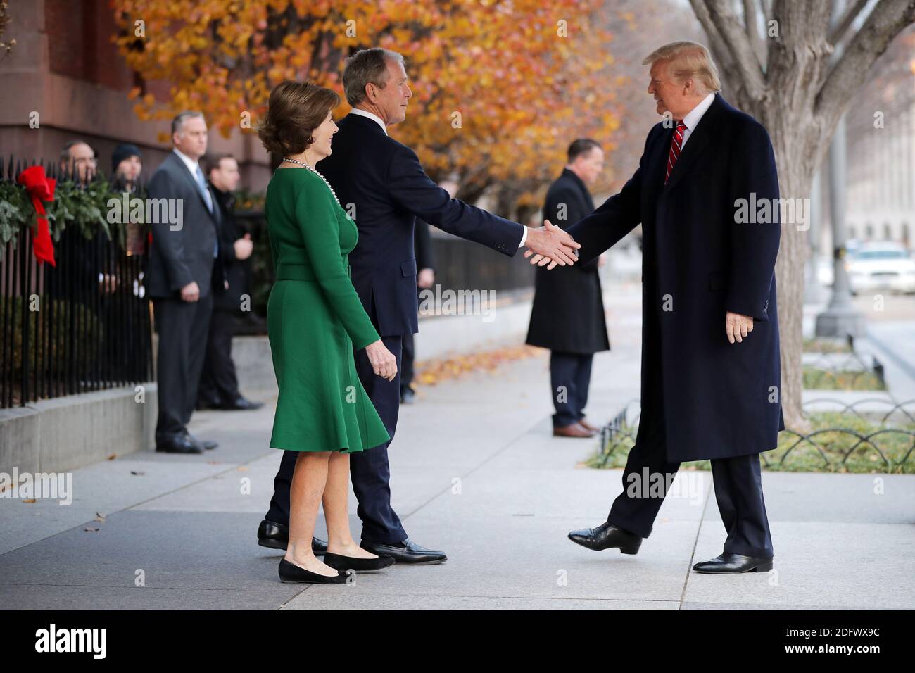 WASHINGTON, DC - DECEMBER 04: (AFP OUT) Former first lady Laura Bush ...