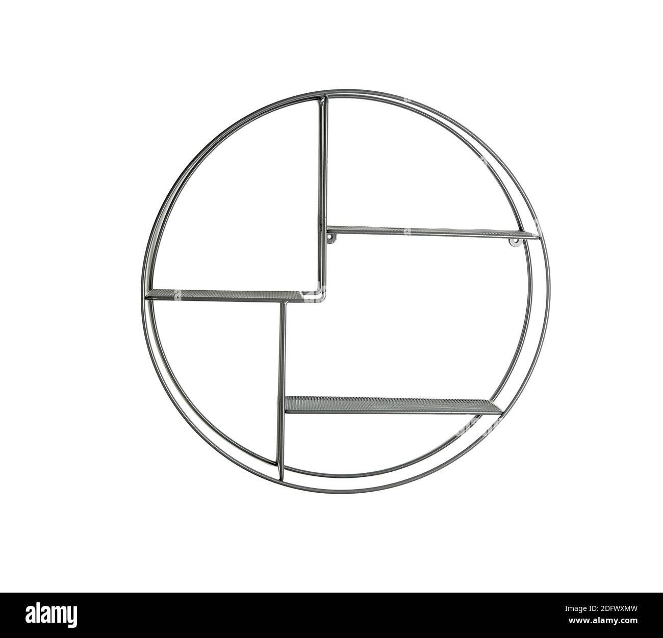 Modern shelf on white background Stock Photo - Alamy