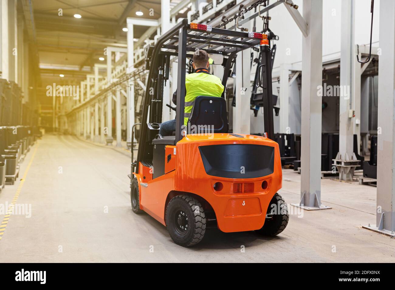 High rack stacker forklift hi-res stock photography and images - Alamy