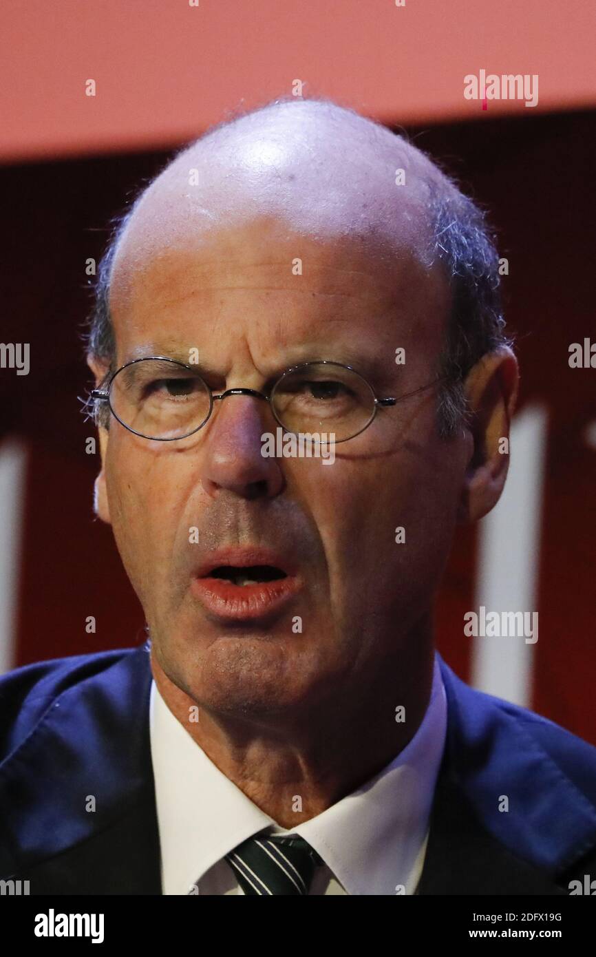 Head of Caisse des Depots et Consignations, Eric Lombard speaking in ...