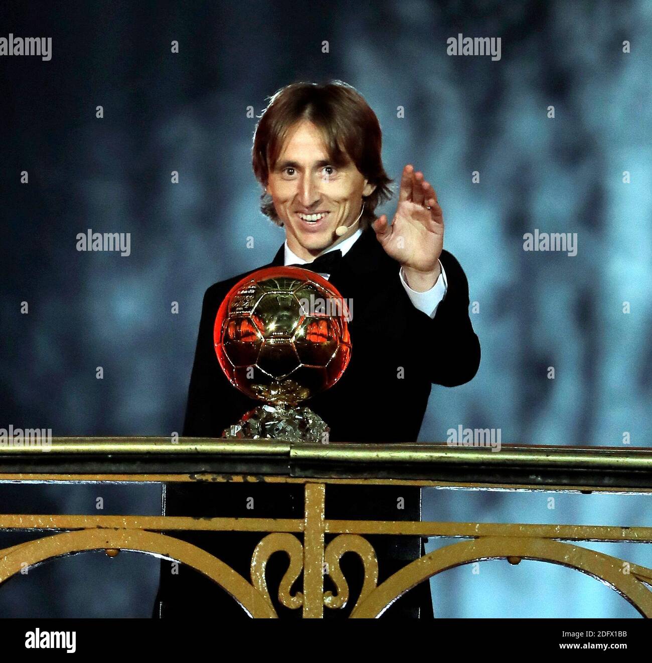 Luka Modric during the Ballon d'Or ceremony at Le Grand Palais on ...